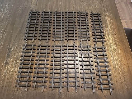 LGB 1000 G Scale L=300 Straight Track Sections (12) IOB In Original Box ...