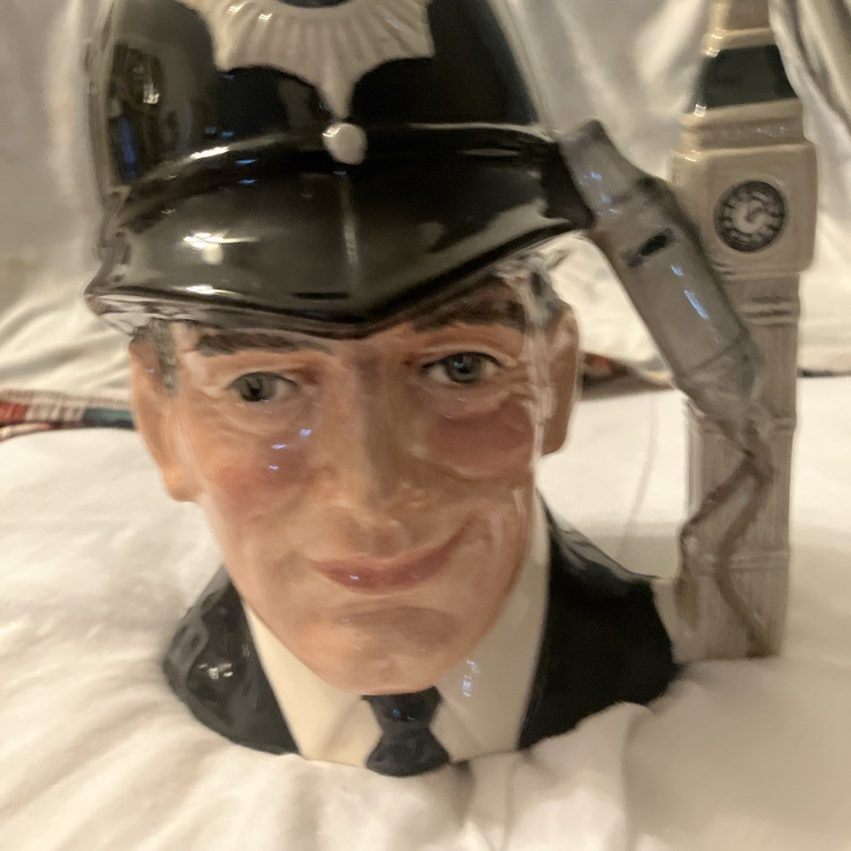 1985 Royal Doulton Large Toby Character Jug THE LONDON BOBBY Hand Made ...