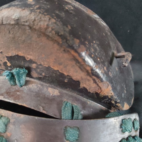 Authentic Japanese Menpo Samurai Face Guard-Antique Iron Lacquered ...