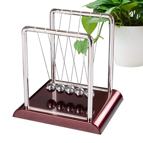 Newtons Cradle Balance Balls Pendulum 5 Balls Classic Newton Swing Ball ...