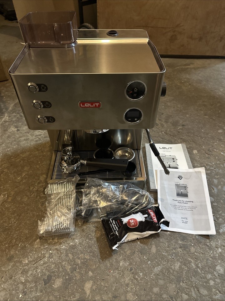 PARTS AS-IS OPEN BOX Lelit Kate Espresso Machine with Built-In Grinder ...