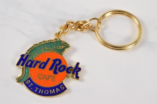 Vintage New Old Stock Hard Rock Cafe Enameled Keychain St. Thomas ...