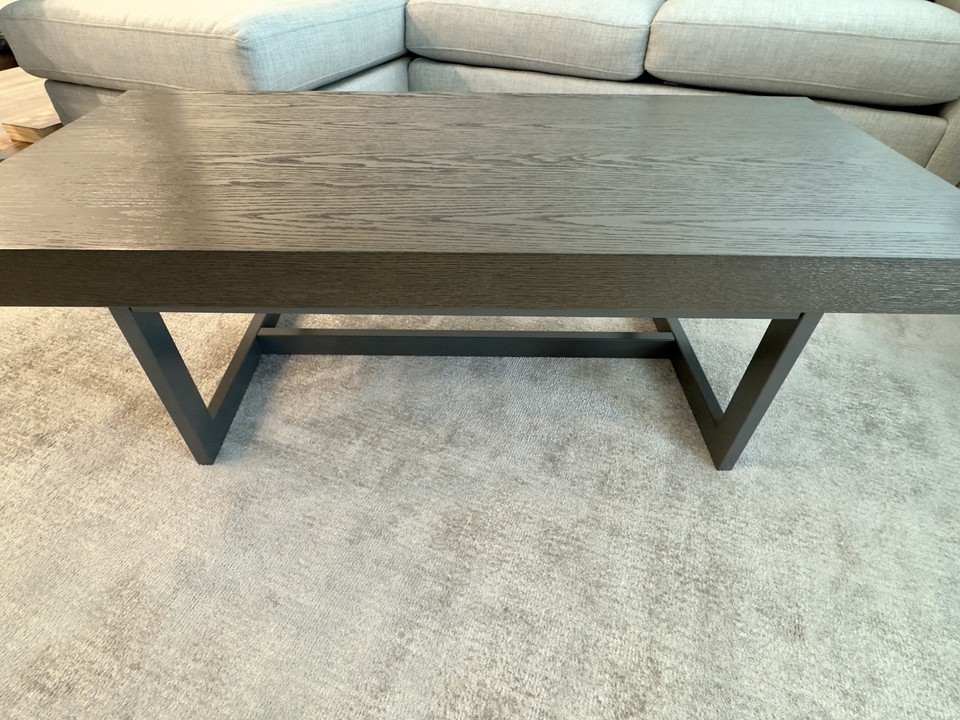 Crate & Barrel Archive Grey Coffee Table | eBay