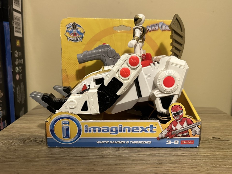 White Ranger & Tigerzord 2015 Mattel Imaginext Mighty Morphin Power ...