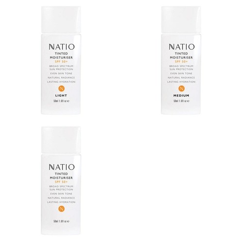 Natio Tinted Face Moisturiser SPF 50+ Lightweight Glowing | eBay Australia
