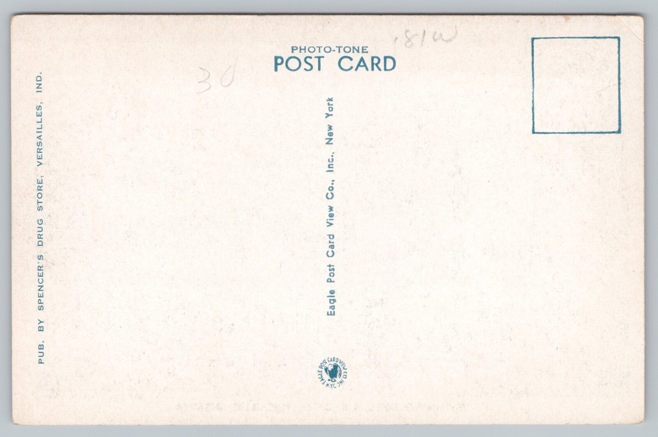 Postcard Versailles Indiana Swimming Pool at 4 H Camp | eBay