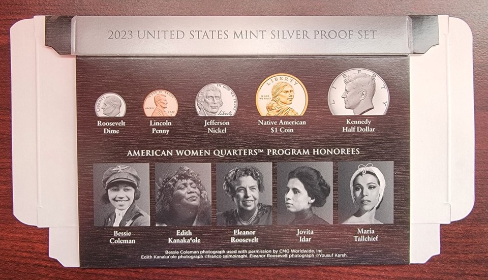 2023 U.S. Mint Silver Proof 10 Coin Set With COA & Original Packaging ...