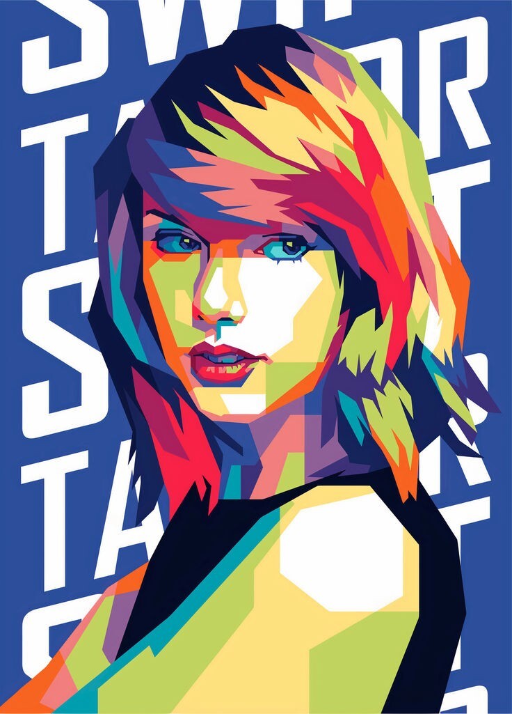 Taylor Swift Pop Art Drawings