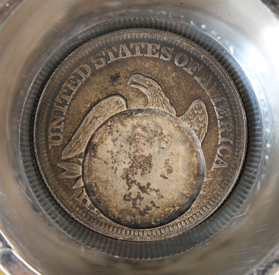 1860 O SEATED HALF DOLLAR "MATED PAIR ERROR" PCGS MS63 ~ DUAL ...