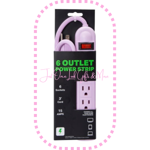Vibe 6 Outlet Power Strip Pink 888255304247| eBay