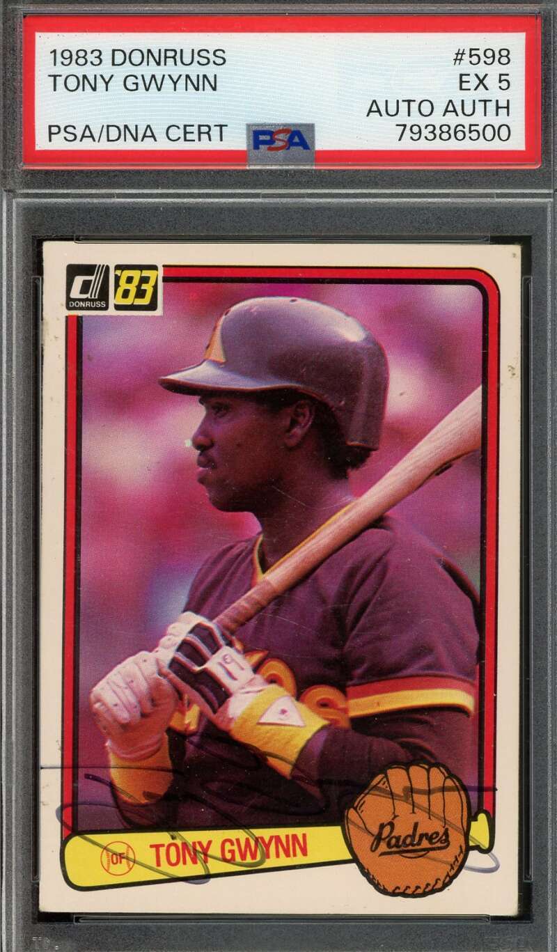 Tony Gwynn PSA DNA Signed 1983 Donruss Rookie Autograph | eBay