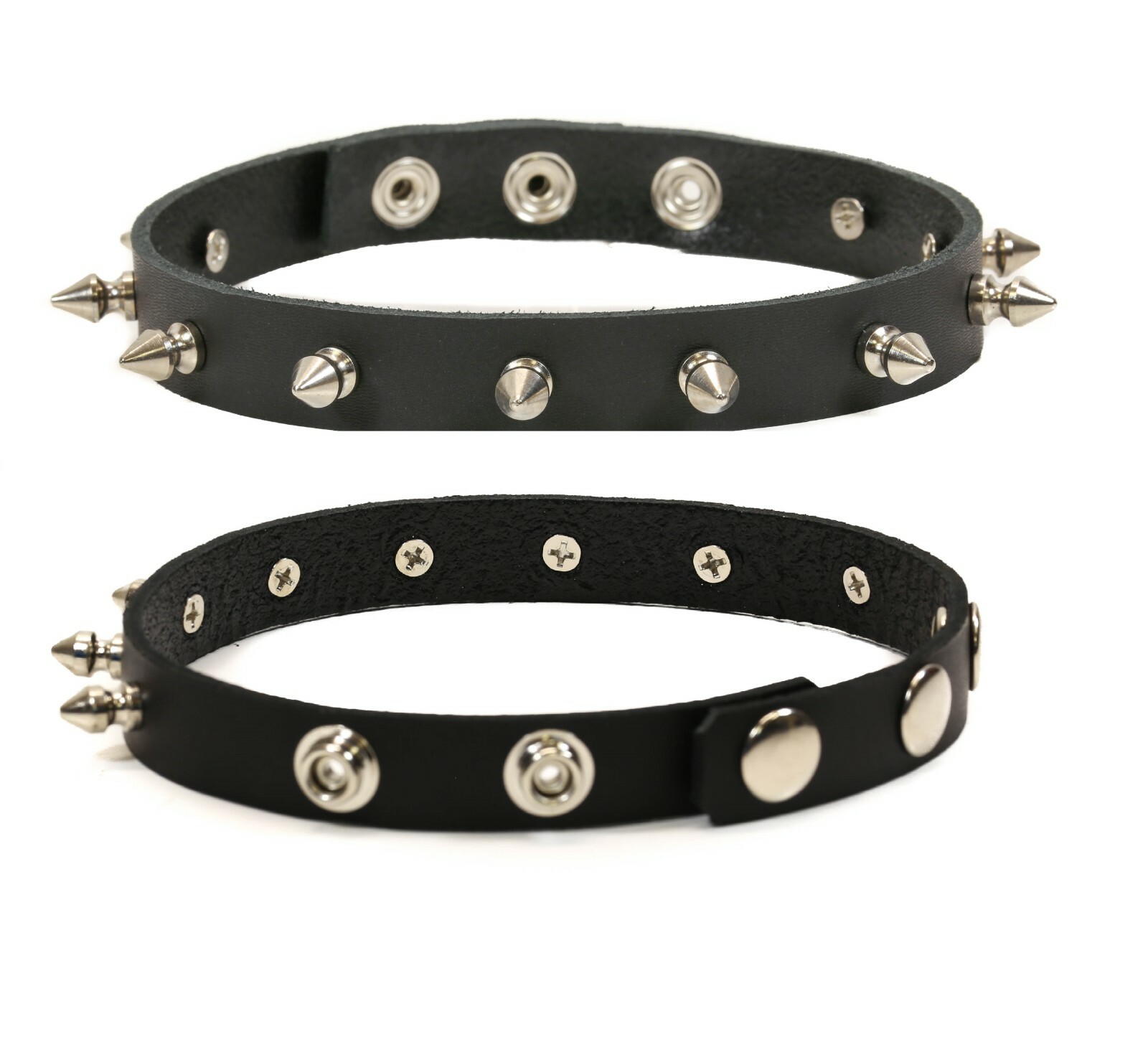 Spike Genuine Cowhide Leather Armband Armlet Party Queen Cosplay Choker ...