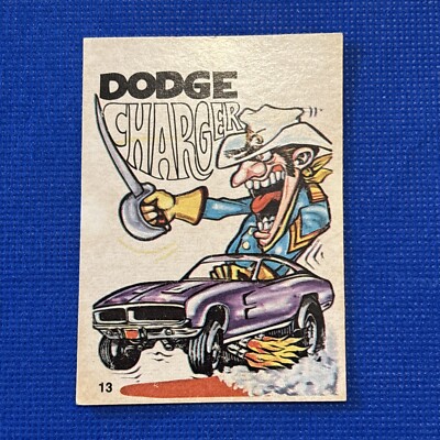 1970 Donruss Odder Odd Rods Stickers #13 Dodge Charger NM+ *** Ships ...