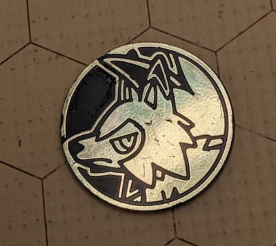 Pokemon TCG Flip Coin - Lucario - Gold Tone Plastic Collectable Coin | eBay