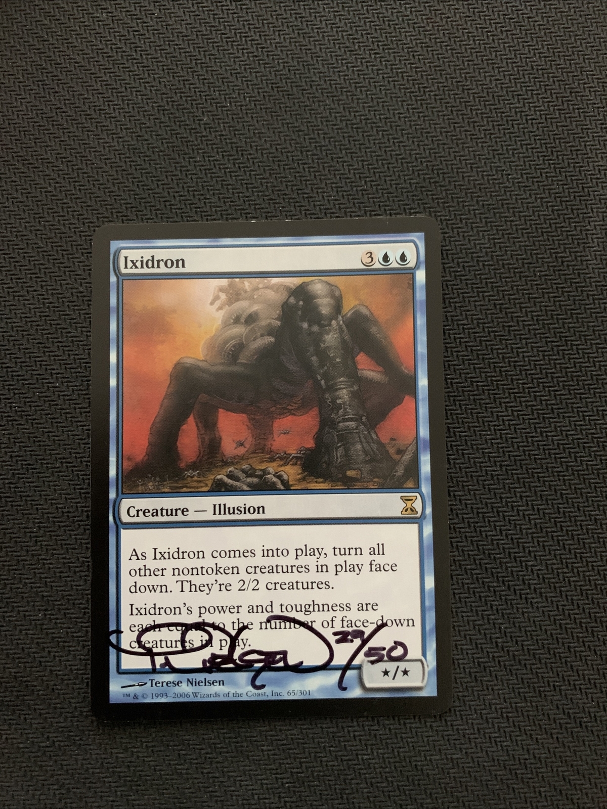 MTG Magic Signed Artist Proof Ixidron X1 Time Spiral Terese Nielson | eBay