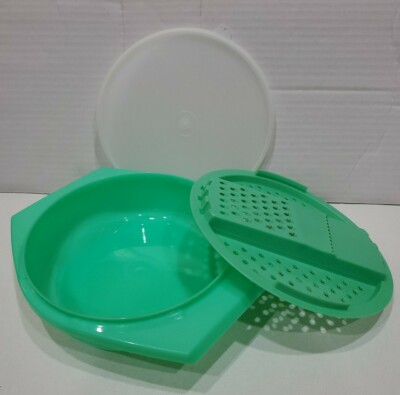 Tupperware 786 787 Jadite Cheese Grater Veggie Cabbage Shredder w ...