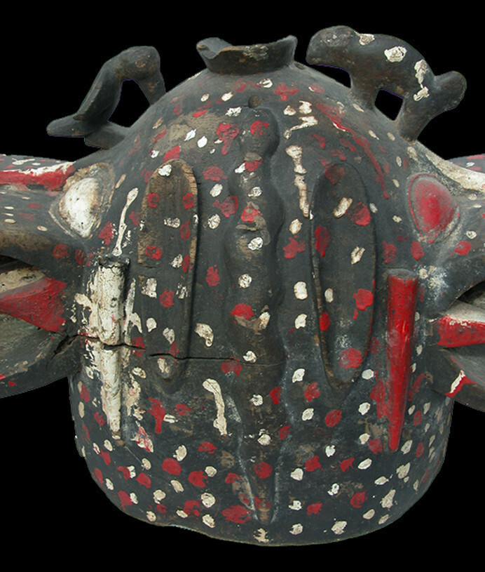 an old antique authentic african firespitter mask senufo from ivory ...