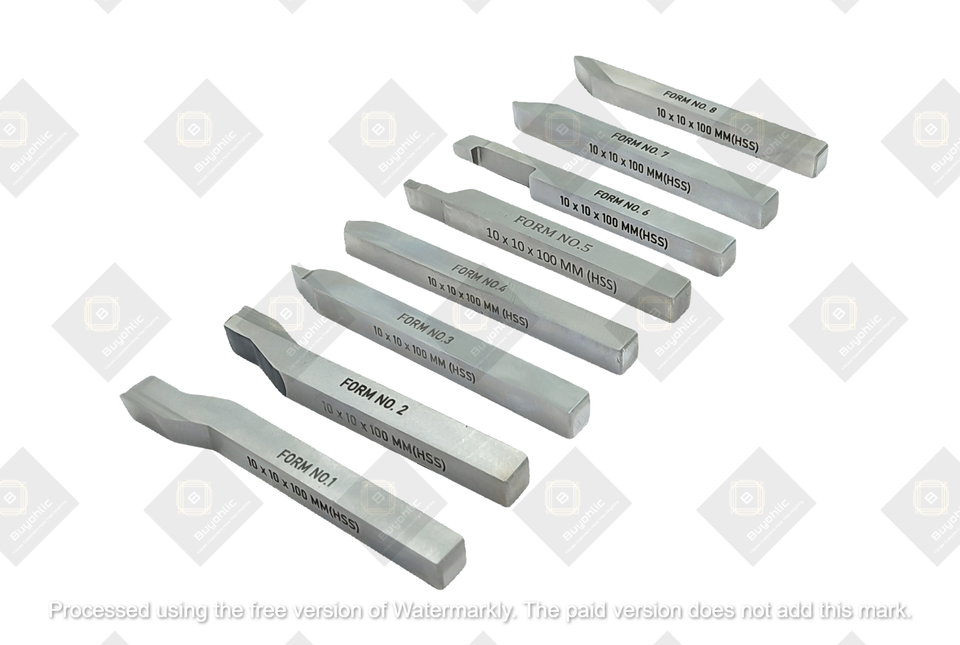 HSS M2 Grade Lathe Form Tool Set-Hard & Ground -Turning, Threading-USA ...