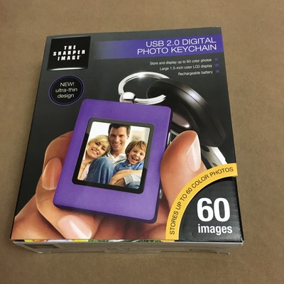 The Sharper Image USB 2.0 Digital Photo Key chain-Purple BRAND NEW 2009 ...