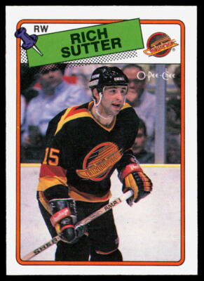 Rich Sutter 1988-89 O-Pee-Chee #255 Corners | eBay