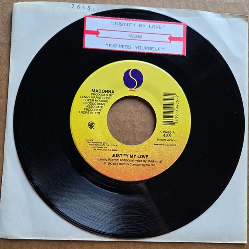 MADONNA Justify My Love/Express Yourself 45 7" Record Vinyl Records | eBay