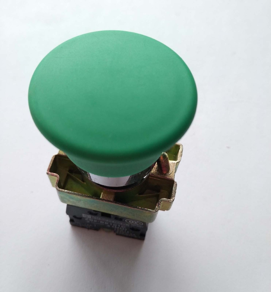 Green Mushroom Push Button Switch 1Pcs LAY37 11ZS Stop Switch Push