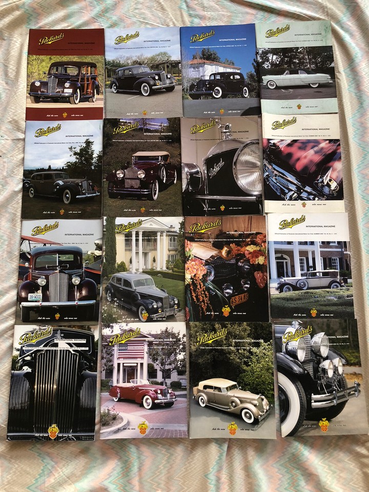 Packard International Motor Car Club Magazines 148 Issues, 1972 Thru ...