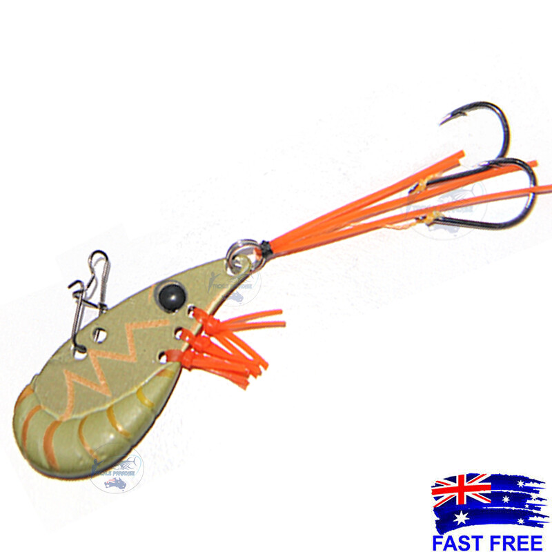 Prawn Blades Fishing Lure PB 38 Vibes Vibe Bream Blade Bass Stinger ...