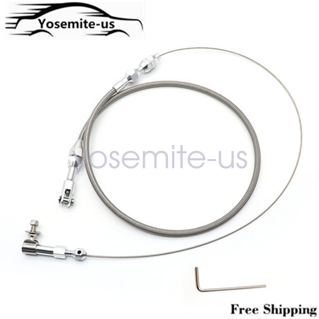 Universal 24" Car Throttle Cable Braided Stainless Steel For Ford | eBay