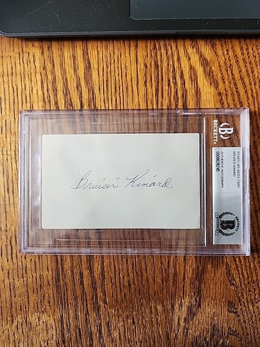 Frank "Bruiser" Kinard Football HOF Auto Beckett Authentic | eBay