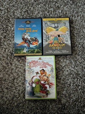 3 Kids DVD Movies Chitty Chitty Bang Bang Hey Arnold Very Muppet ...