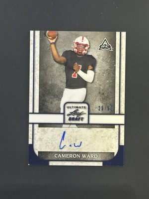 2022 Leaf Cameron Cam Ward #BA-CW1 Blue Foil Auto /50 Ultimate Draft ...
