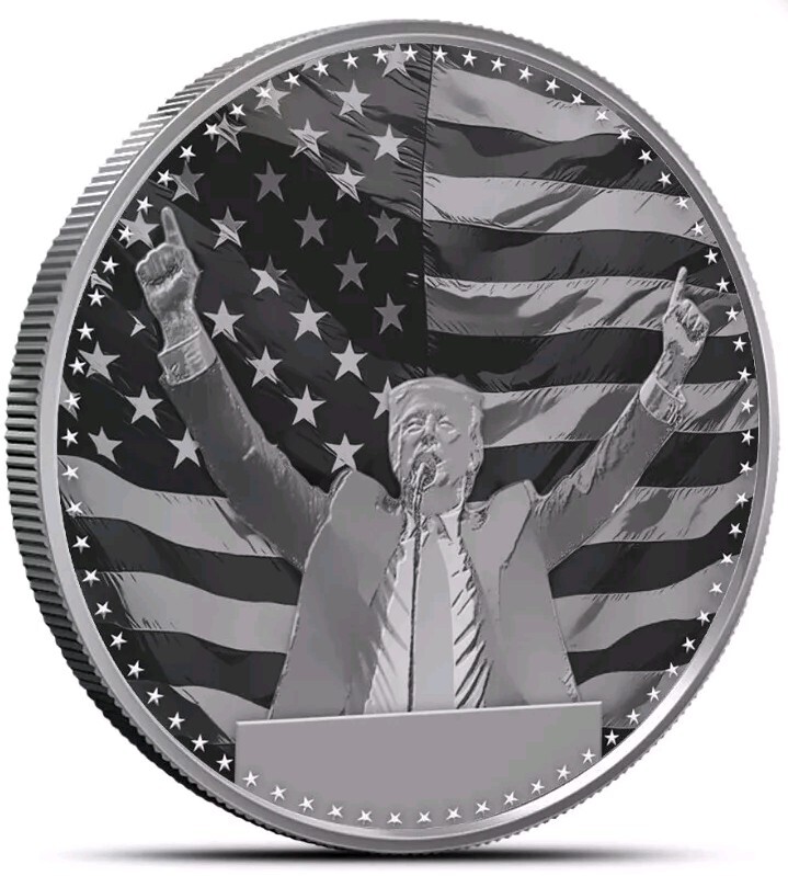 1 Oz Silver Donald Trump "TRUMP 47 " Pre Sale Round Victory | eBay