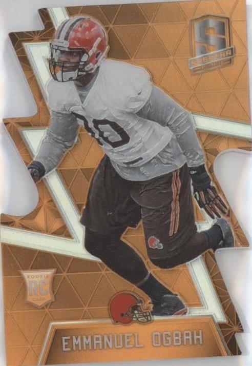 2016 Panini Spectra - Rookie Emmanuel Ogbah #168 Neon Orange Die-Cut /1 ...