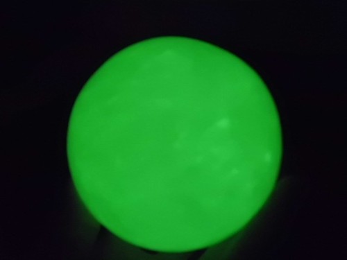 70MM Natural White Fluorite Crystal Sphere Glow In The Dark Stone | eBay