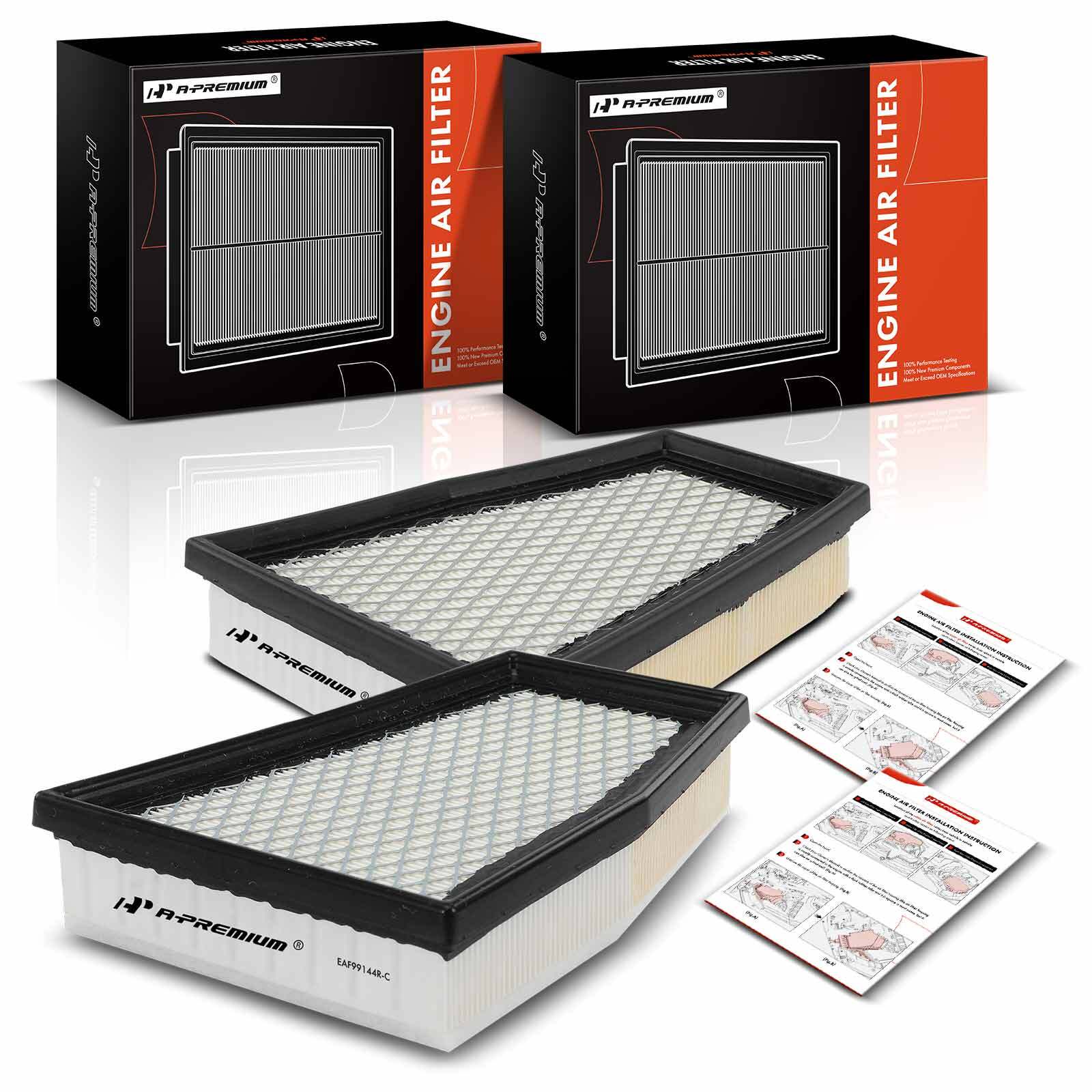 2Pcs Left & Right Engine Air Filters for Audi RS4 RS5 8F7 8T3 B8 8K5 ...