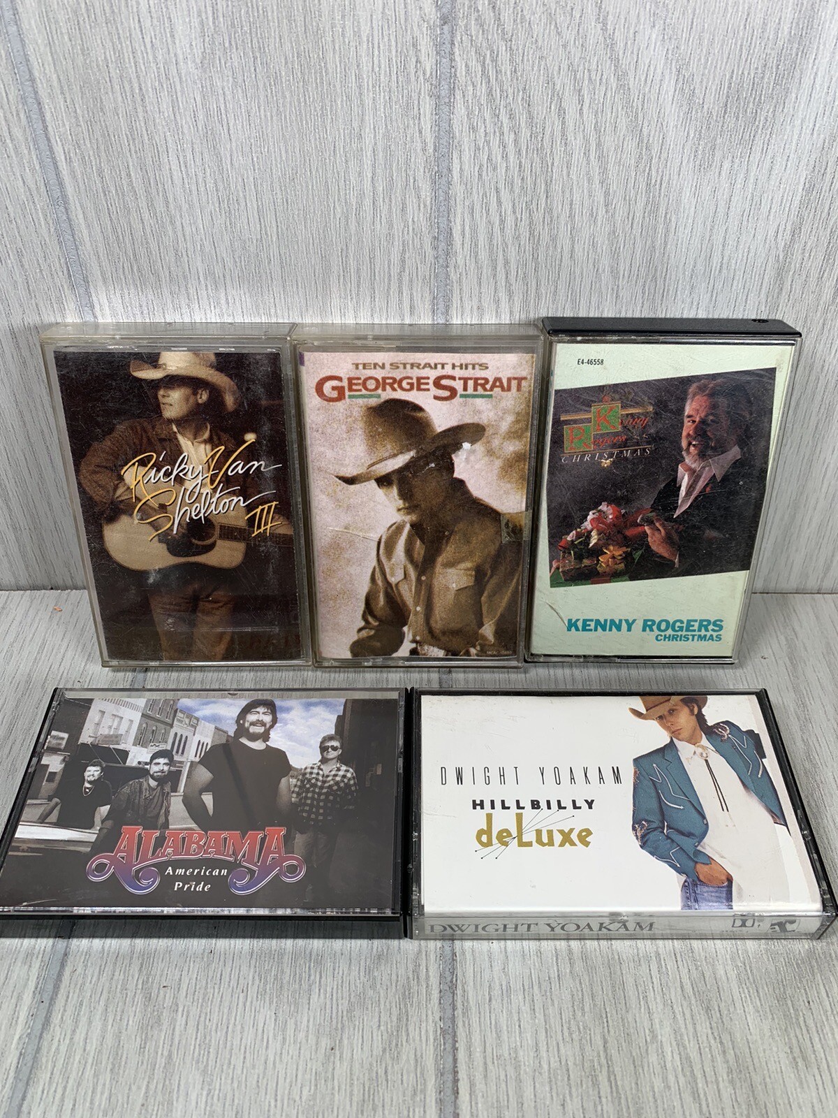 Country Music Cassette Tapes Lot 10 Strait Alabama Kenny Rogers, Dwight ...