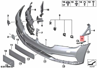 Genuine BMW Alpina B7 G11 G12 725d 725Ld 730d Guide Left Bottom ...