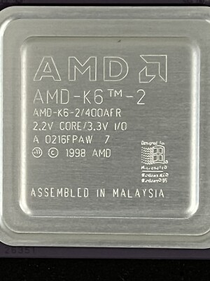 AMD-K6-2E/400AFR 400 MHZ X 86 MICROPROCESSOR SUPER 7 PENTIUM II AMD ...