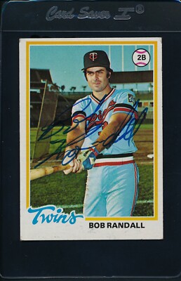 1978 Topps #363 Bob Randall Twins Signed Auto *7433 | eBay