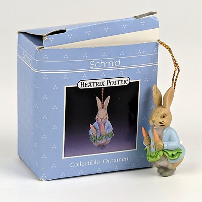 1990 - Schmid - Beatrix Potter - Peter Rabbit 2.5" Christmas Xmas Tree ...