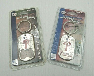 Philadelphia Phillies Bottle Opener Keychain & Dog Tag Necklace ...