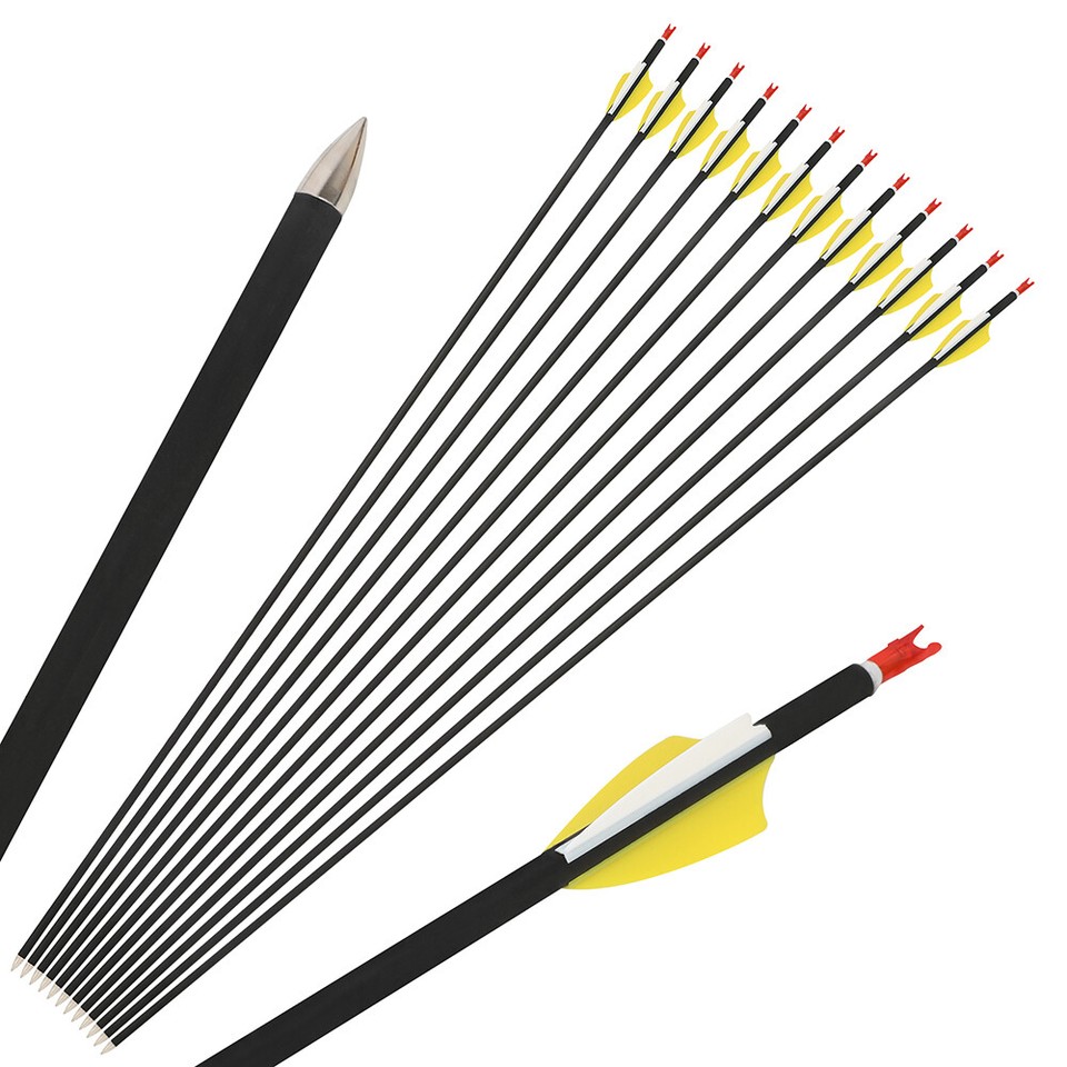 30" Carbon Arrows Archery Spine 1000 ID4.2mm Shaft Recurve Bow Target ...