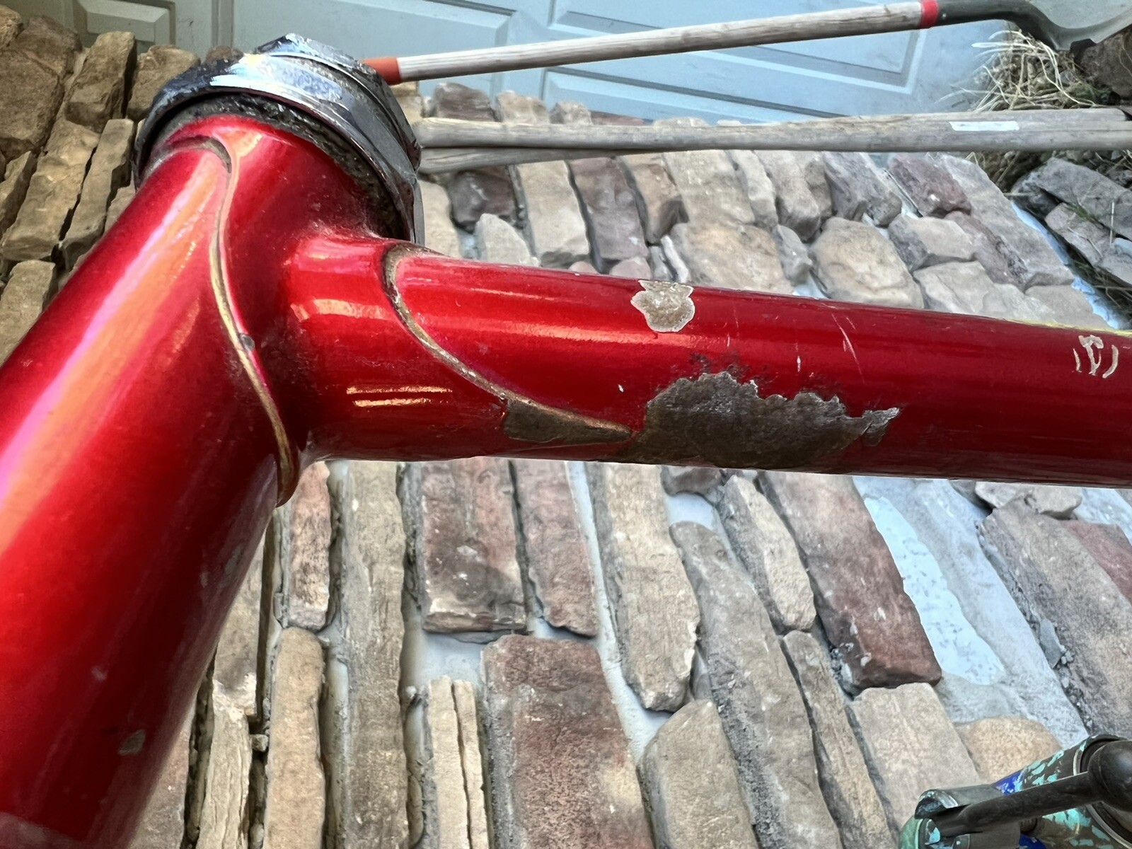 Vintage Rare REW Reynolds Frame Set 59cm Large Lugged Steel Woodrup ...