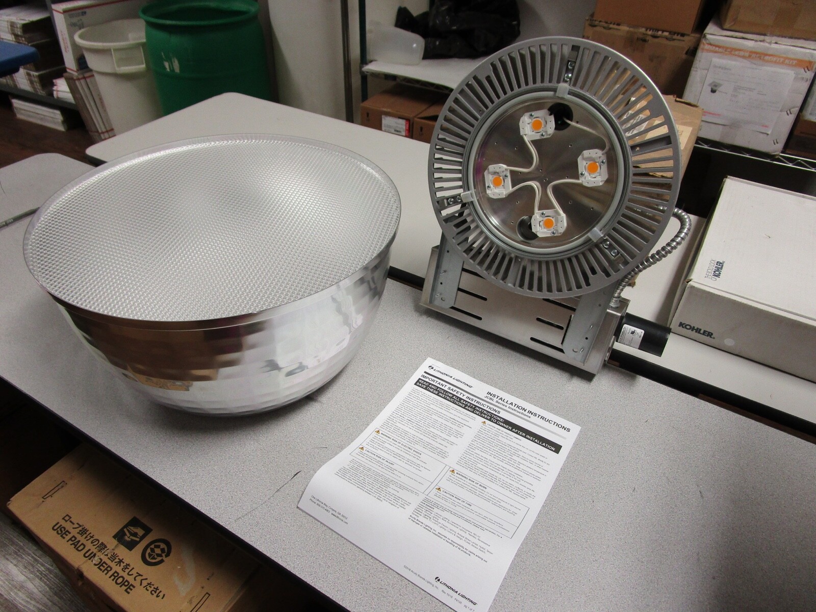 LED HIGH BAY LIGHT - LITHONIA JCBL HKM 12000LM SALR ALFGL MVOLT GZ10 ...