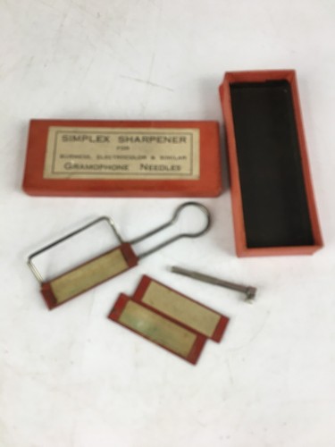 Vintage Simplex Record Player Gramophone Needle Sharpener & box | eBay UK
