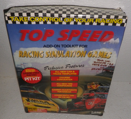 PC Game TOP SPEED ADD ON TOOLKIT Win 95 NEW Sealed NASCAR Indy | eBay