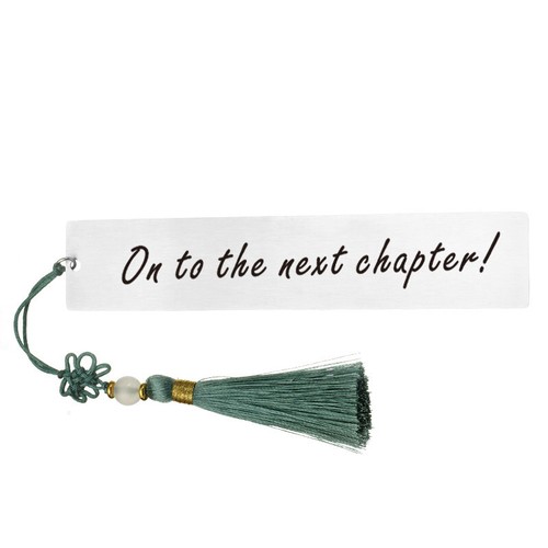 On to the next chapter - Stainless Steel Bookmarks with Tassel | eBay