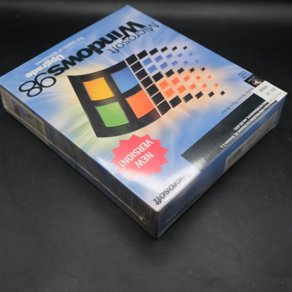NEW MINT Microsoft Windows 98 Upgrade (New Version) Factory Sealed | eBay