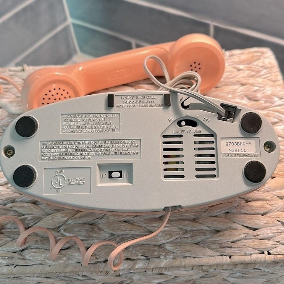 Vintage 90s Peach Signature Princess Touchtone Trimline Telephone ...